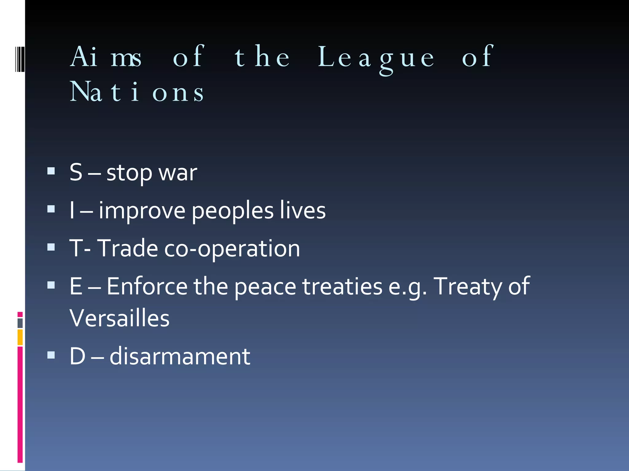 League Of Nations Summary | PPT | Politics