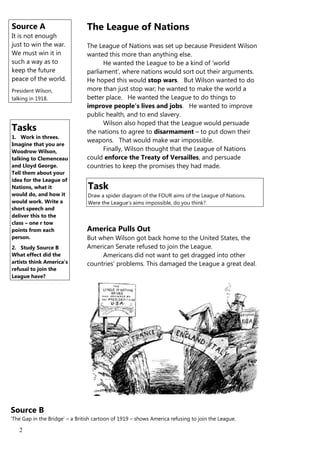 League of nations student booklet | DOCX | Death, Injury, or Military ...