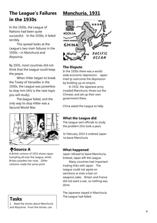 League of nations student booklet | DOCX