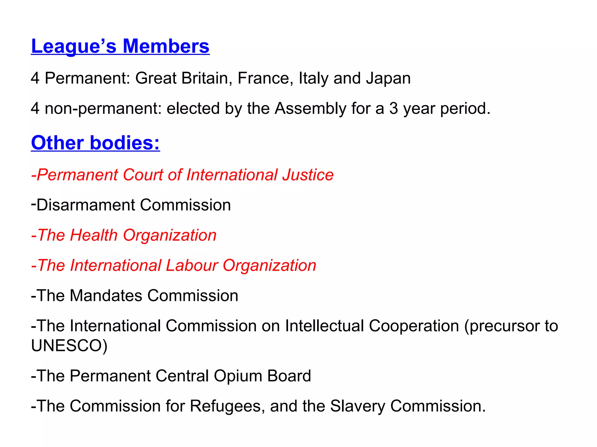 League Of Nations Women In The I World War | PPT