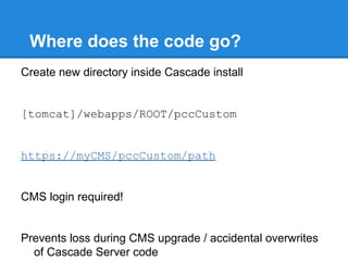 User Switcher for Cascade Server | PPT
