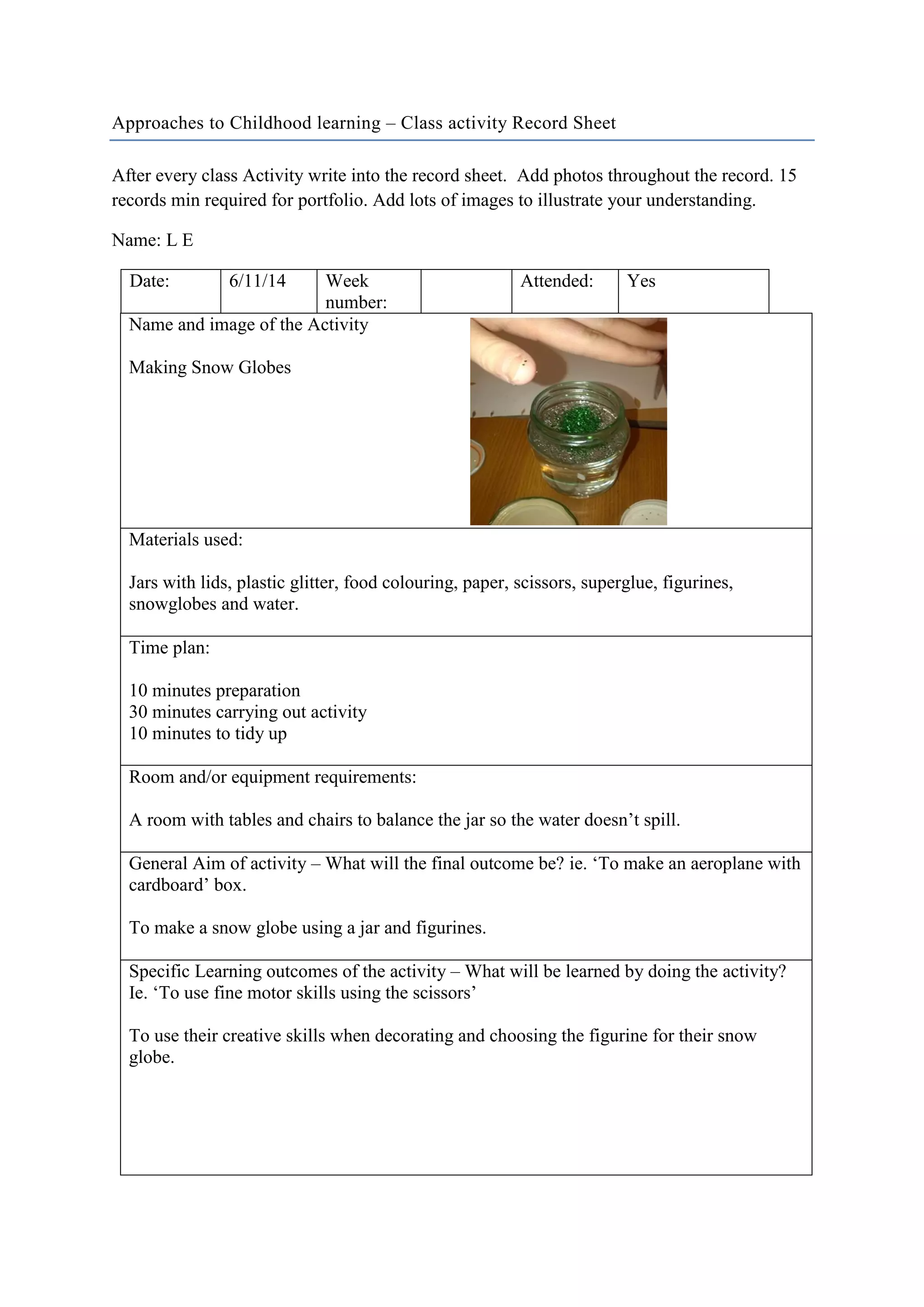 Snow Globes | PDF