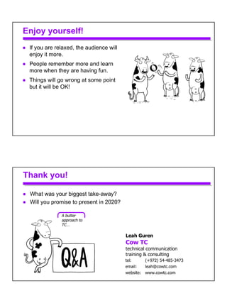 Present Like a Pro | Leah Guren | PDF