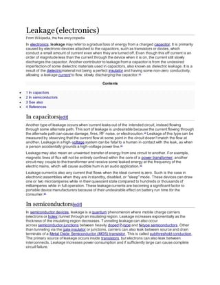 Leakage current | DOCX