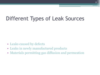 Leakage Detection Techniques | PPTX