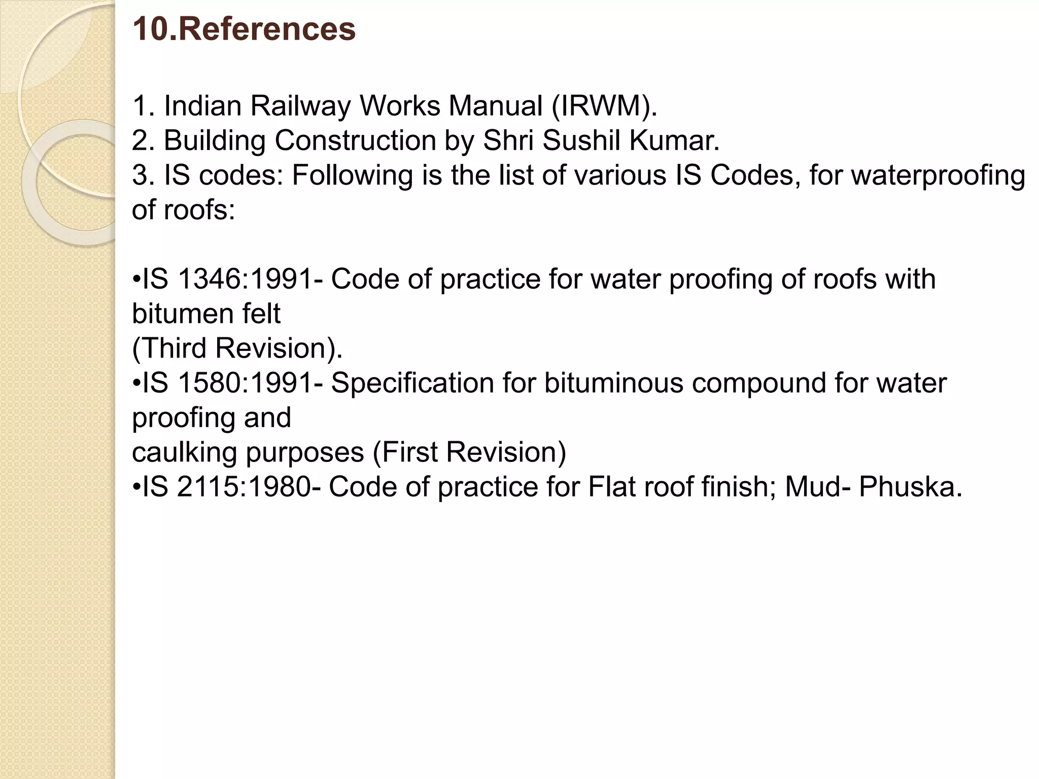 Leakage in external walls of the buildings. | PPTX