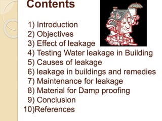 Leakage in external walls of the buildings. | PPTX