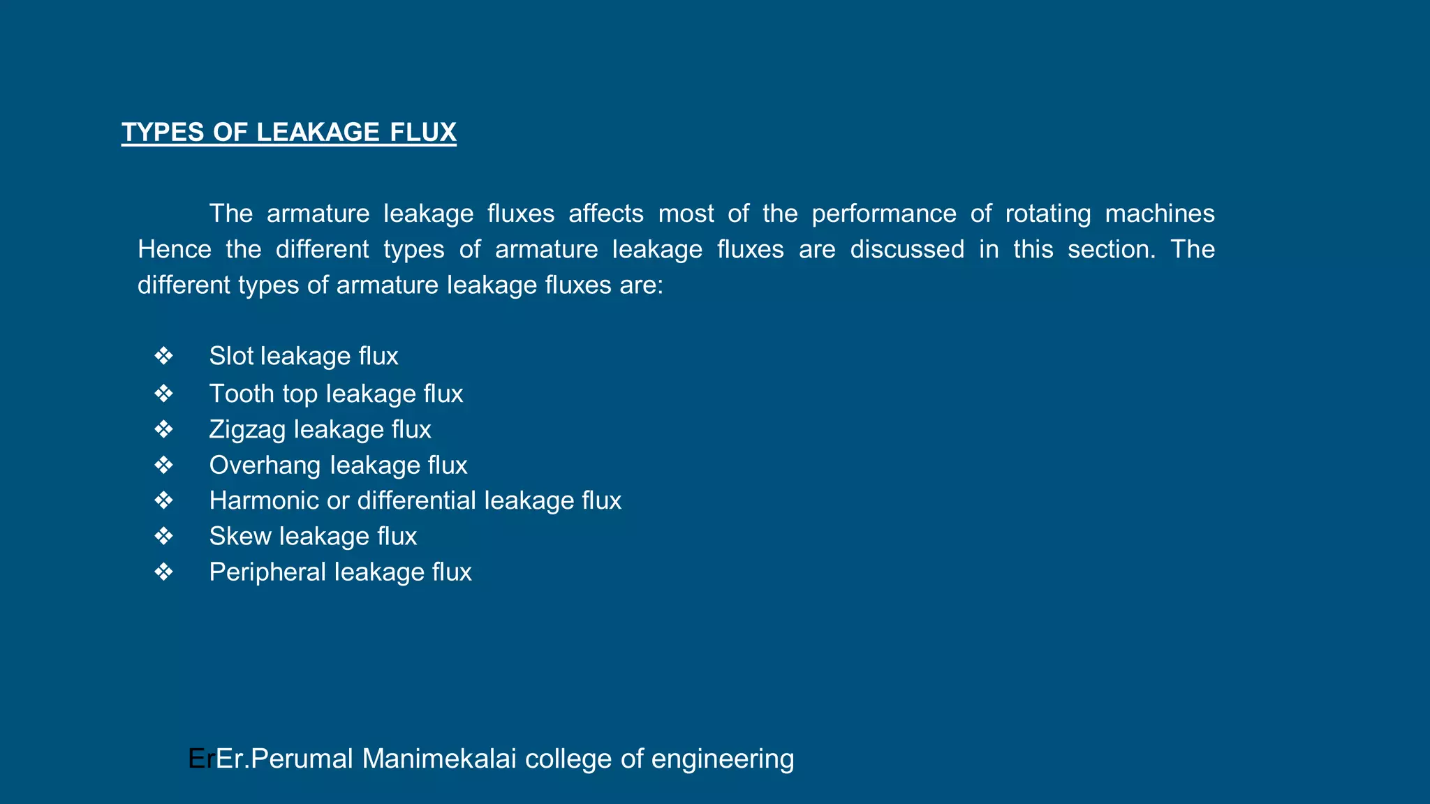 Armature Leakage reactance | PDF