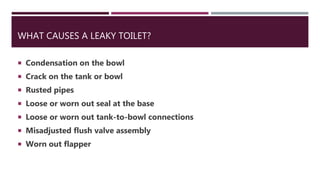 Leakages from toilets | PPTX