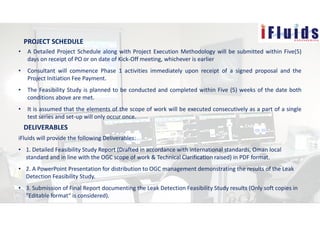 Leak d Detection feasibility study iFluids Engineering | PDF | Computer ...