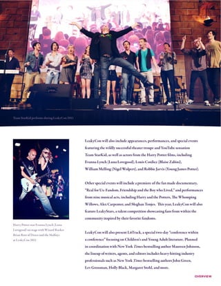 LeakyCon 2012 Press Kit | PDF | Fan Conventions | Events