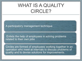 LEAN MANUFACTURING : QUALITY CIRCLE FOR GARMENT CONSTRUCTION LABORATORY ...