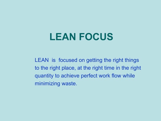LEAN | PPT