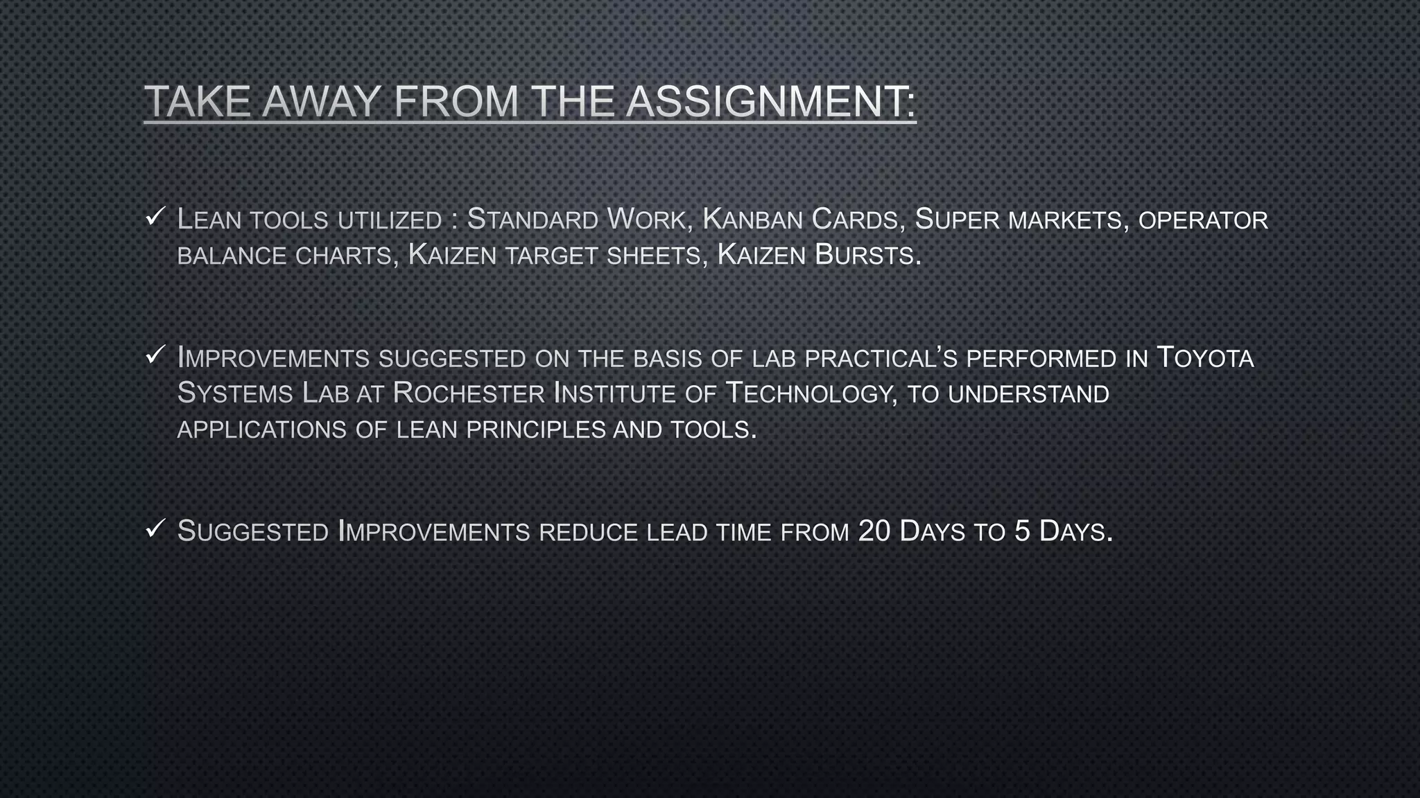 Lean 1 (value stream maps) | PPTX