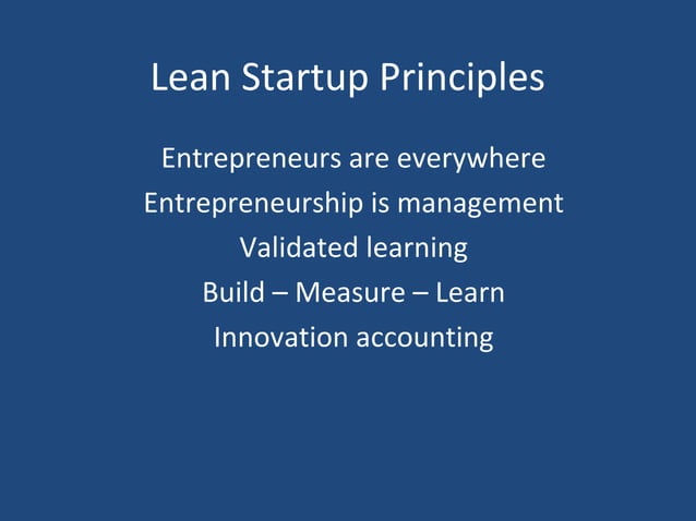 Lean Startup Methodology | PPT