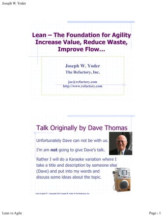 Lean agile pt | PDF