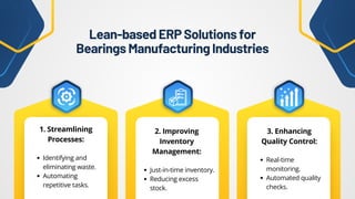 Boost Bearings Manufacturing with Lean-based ERP for Efficiency | PPT