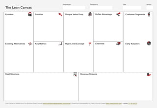 Lean canvas | PDF | Startups | Business