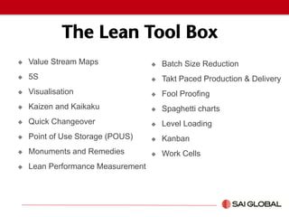 SAI Global's Lean Capability | PDF | Business Accounting & Finance ...