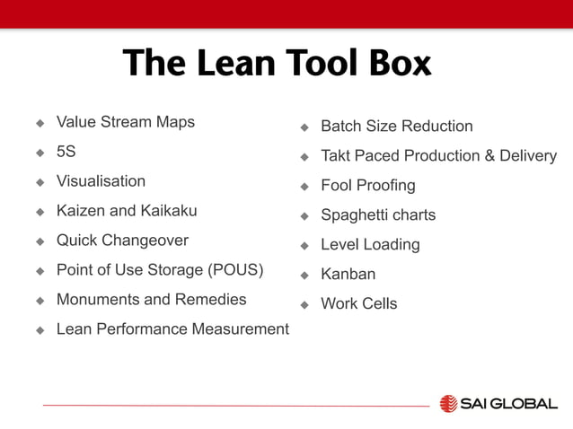 SAI Global's Lean Capability | PDF | Business Accounting & Finance ...
