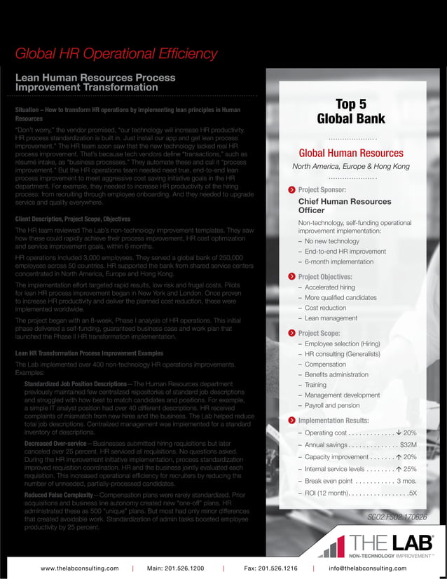 Lean human-resources-process-improvement-transformation-case-study | PDF