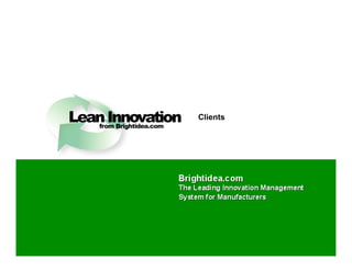 Lean Innovation Overview | PDF
