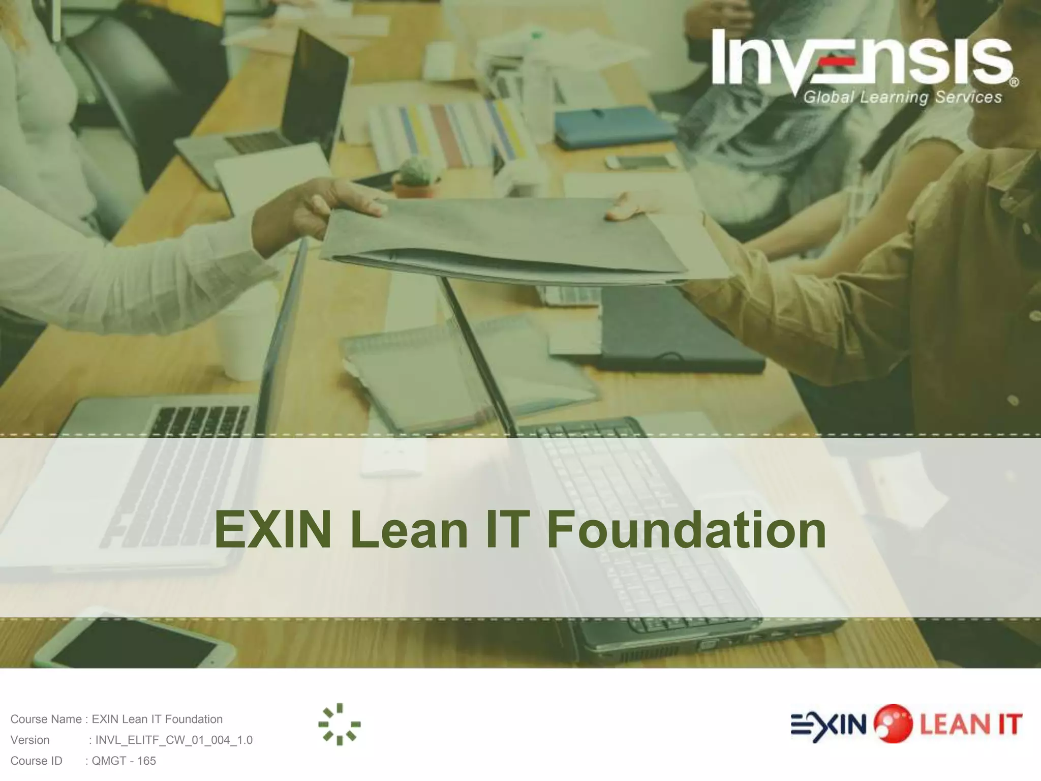EXIN Lean IT Course Preview | PPTX
