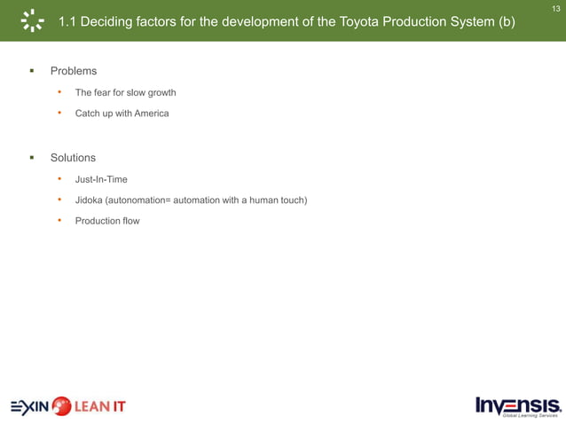 EXIN Lean IT Course Preview | PPTX