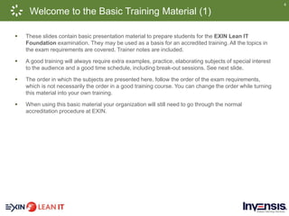 EXIN Lean IT Course Preview | PPTX