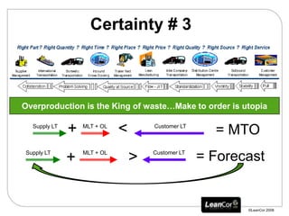 Lean Logistics Summit Keynote Presentation | PPTX