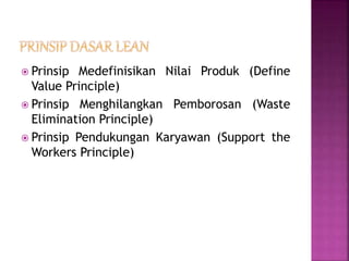 Lean manufacturing | PPTX