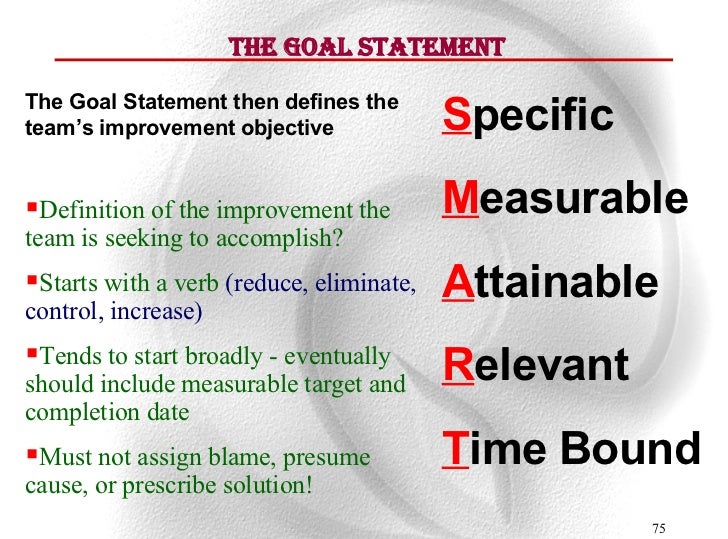 Goal Statement Go Lean Six Sigma at Virginia Morgan blog