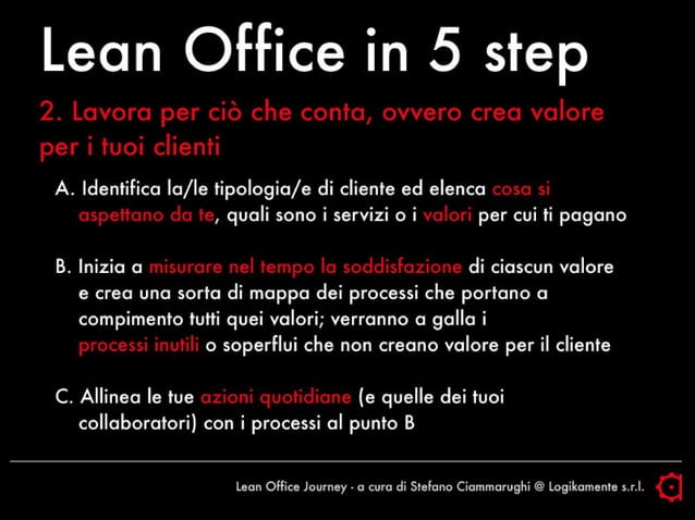 Lean Office Journey in 5 step | PDF