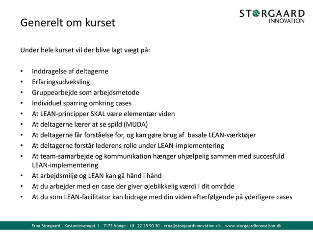 Lean praktiker uddannelse 2016 | PPT