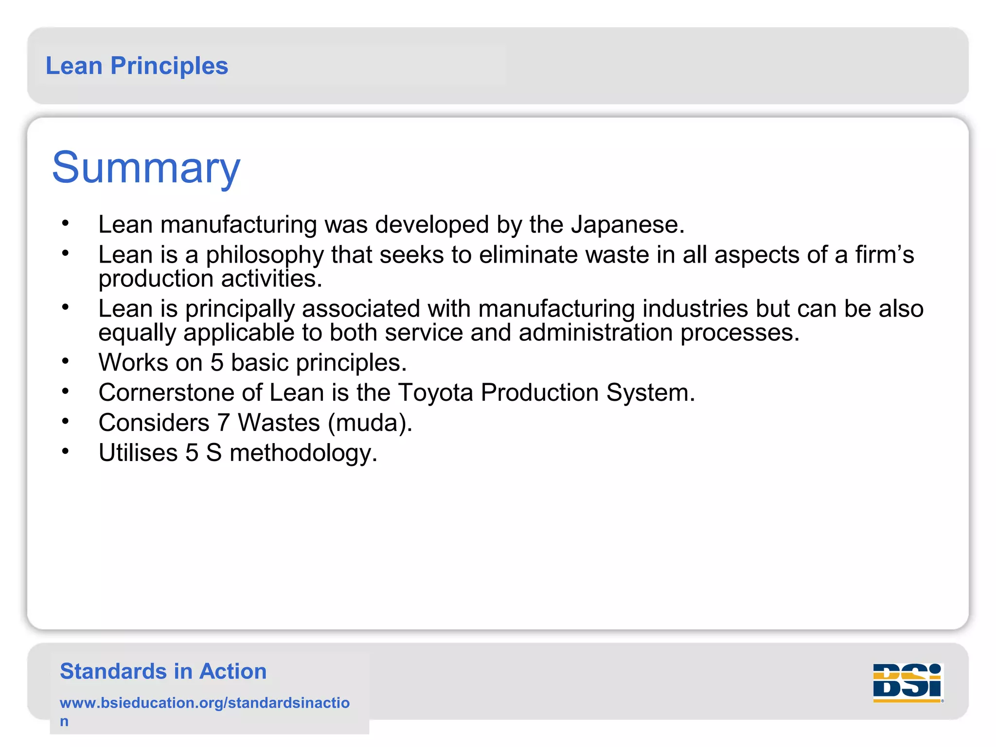 Lean principles | PPT
