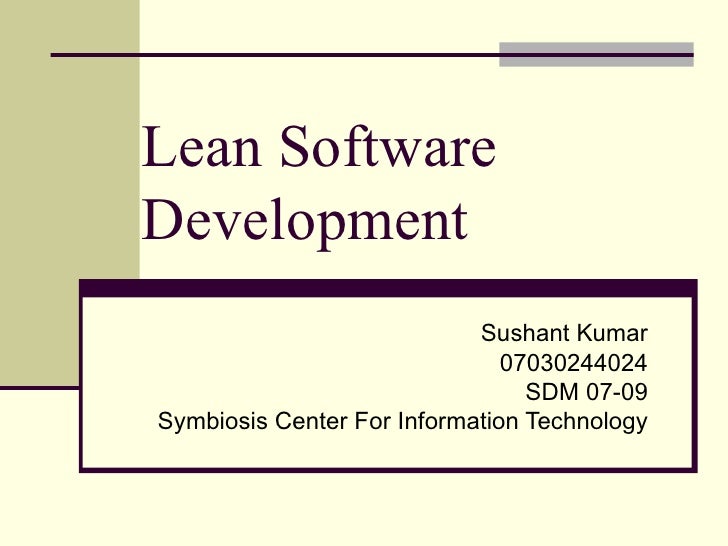 Lean Software Development