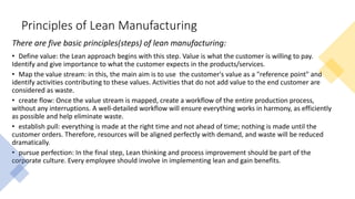 Lean Production | PPTX | Manufacturing Industry | Industries