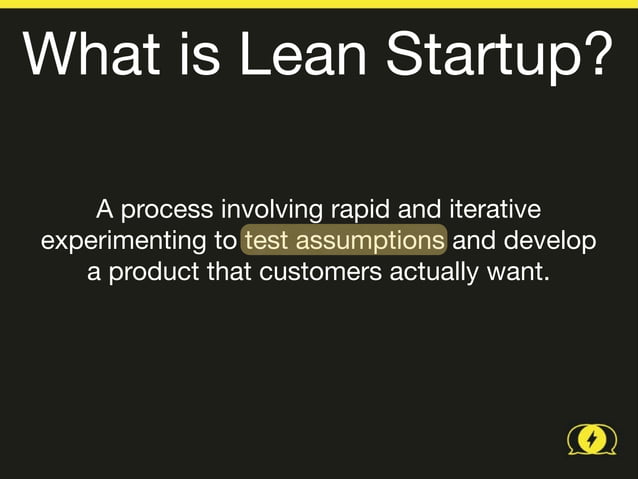 Lean Startup 101 | PPT