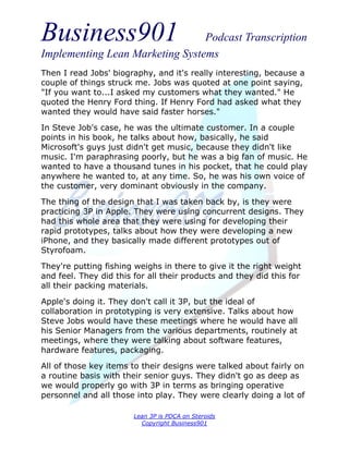 Lean 3P Design | PDF