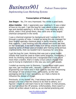 Lean 3P Design | PDF