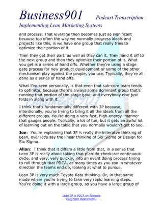 Lean 3P Design | PDF