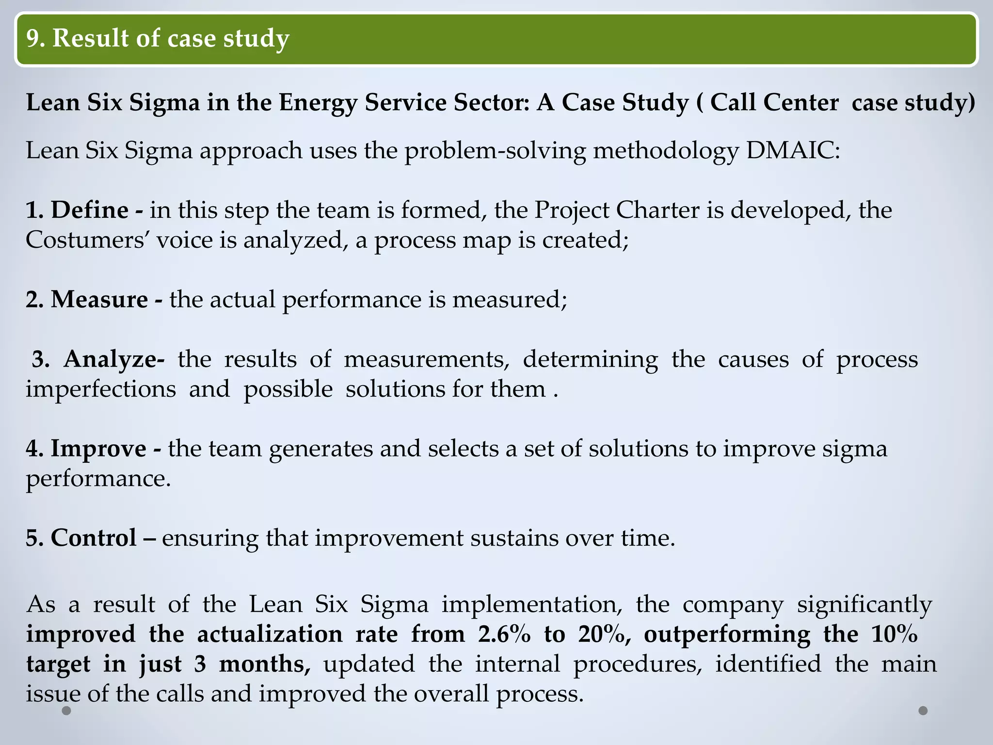 Lean 6 sigma | PPTX
