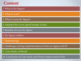 Lean 6 sigma | PPTX