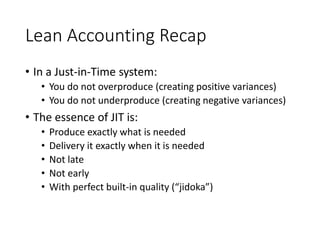 Lean Accounting Case Study | PPT