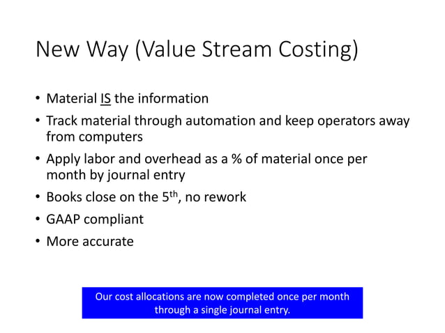 Lean Accounting Case Study | PPT
