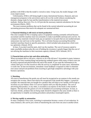 Lean accounting VS Financial Management | PDF