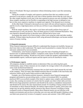 Lean accounting VS Financial Management | PDF