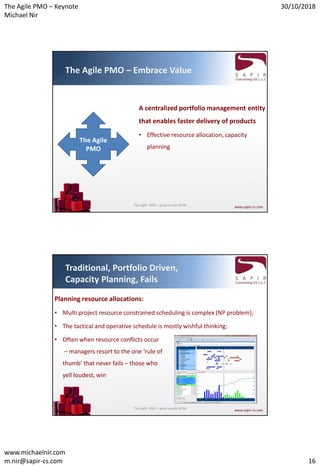 Lean agile The Agile PMO – Practical Value Driven Change Leadership in Projects and Portfolios ...