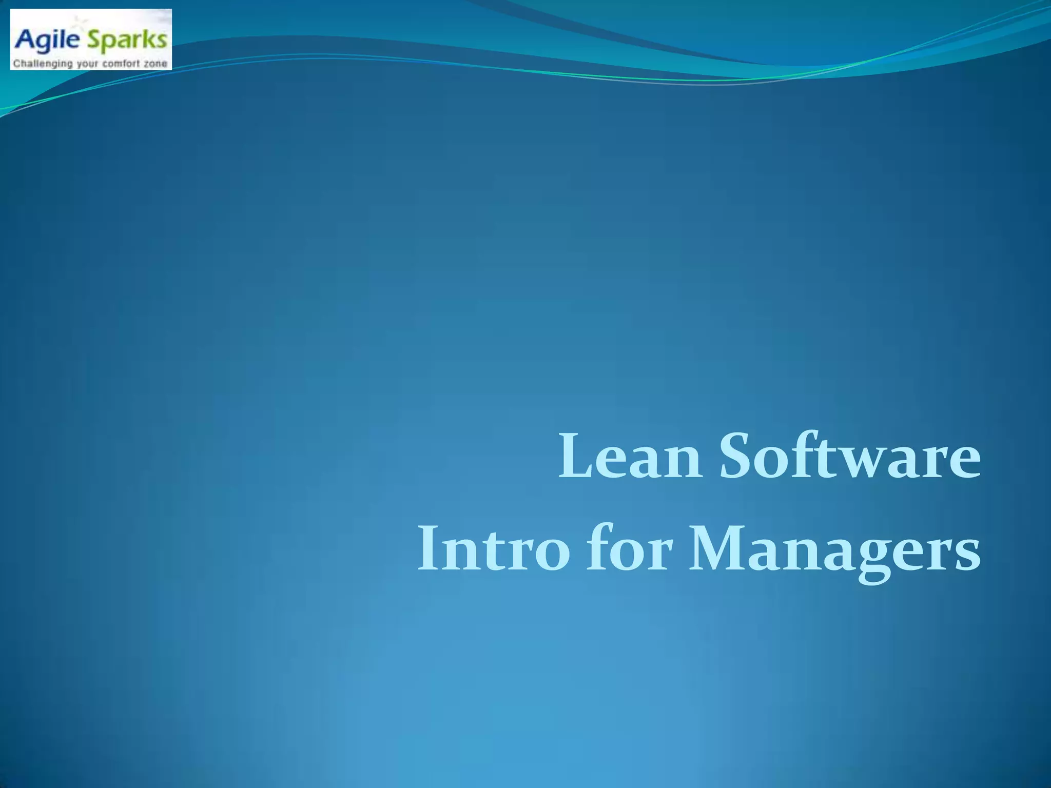 Lean agile for managers - Intro | PDF