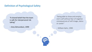 Psychological Safety Starts with You - Lean Agile Scotland 2019 | PPT